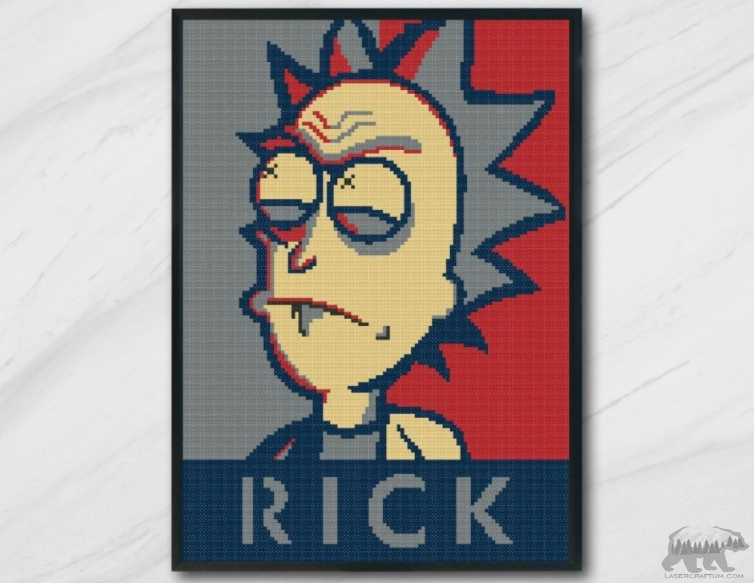 Rick Cross Stitch PDF Pattern - LaserCraftum