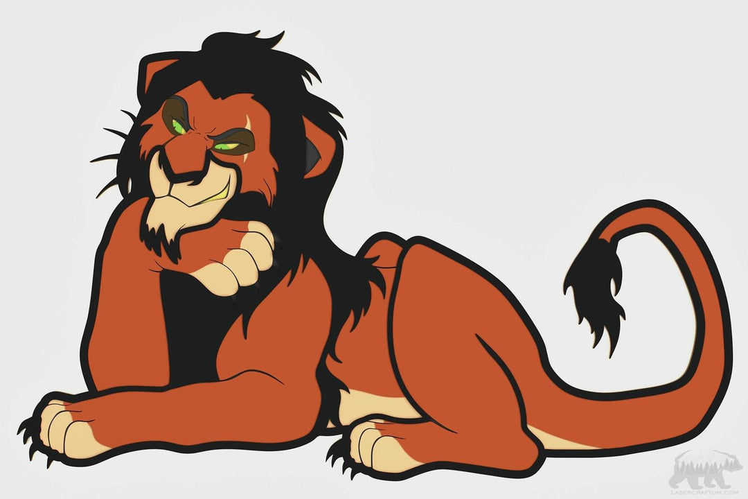 Scar Layered Design for cutting - LaserCraftum