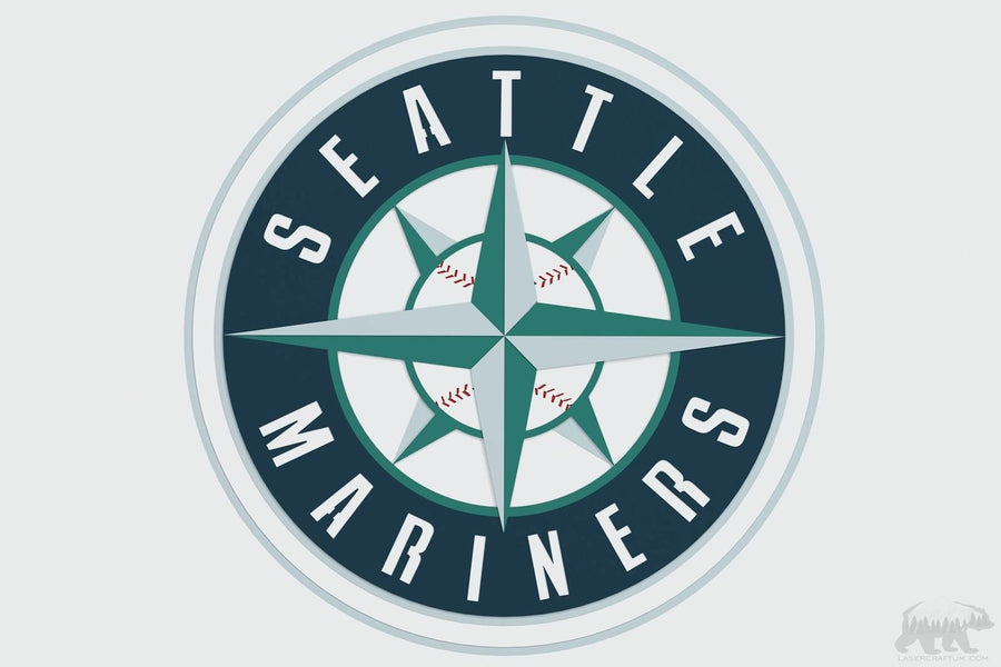 Seattle Mariners Layered Design for cutting - LaserCraftum
