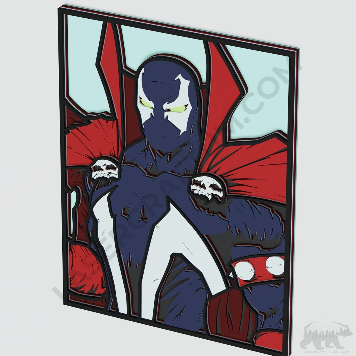 Spawn Layered Design for cutting - LaserCraftum