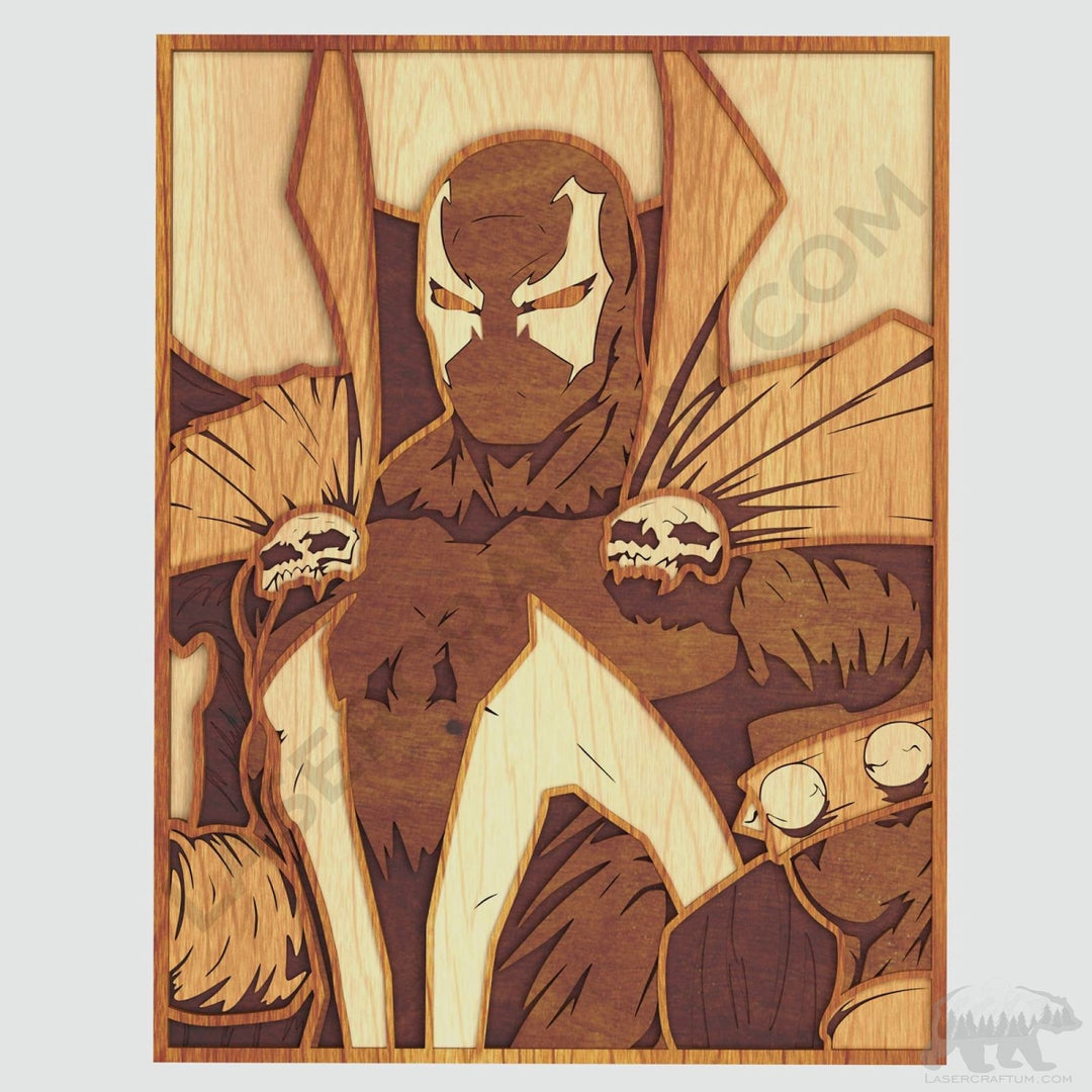 Spawn Layered Design for cutting - LaserCraftum