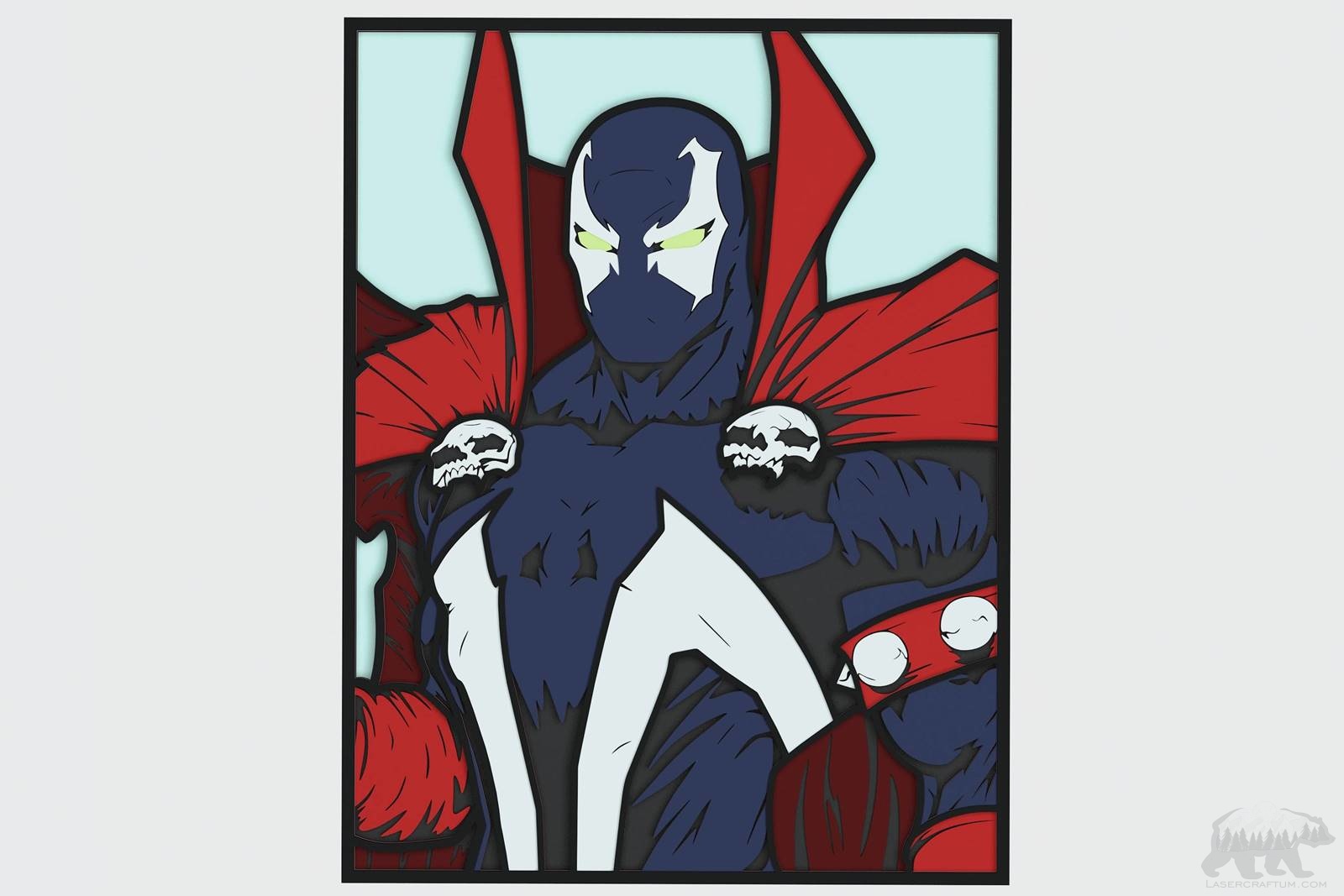 Spawn Layered Design for cutting - LaserCraftum