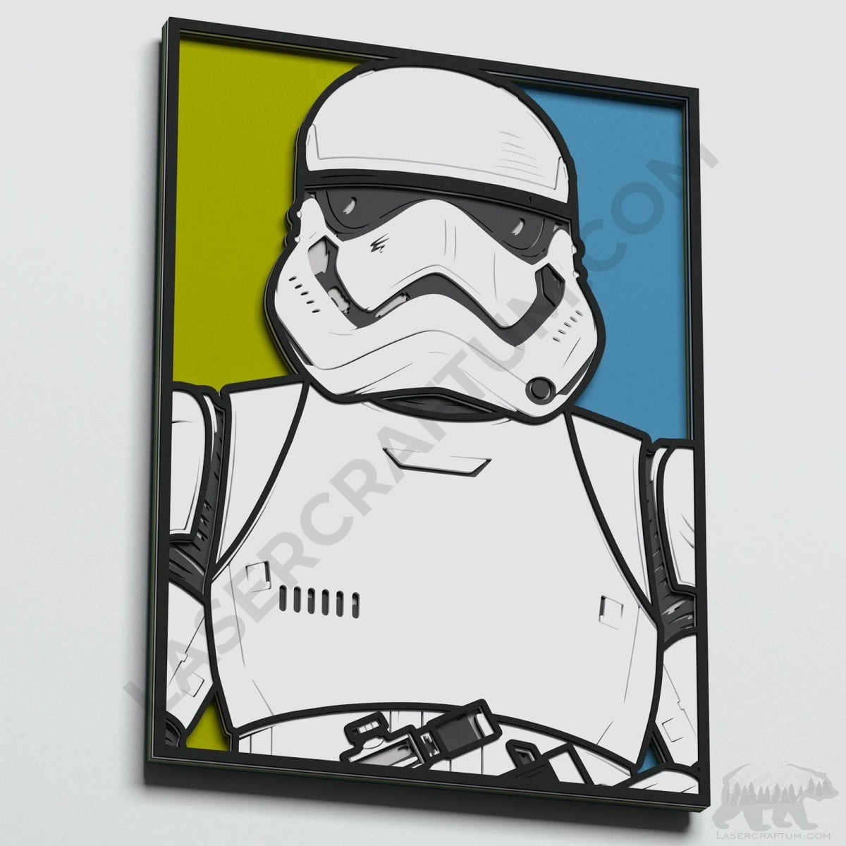 Stormtrooper Layered Design for cutting - LaserCraftum