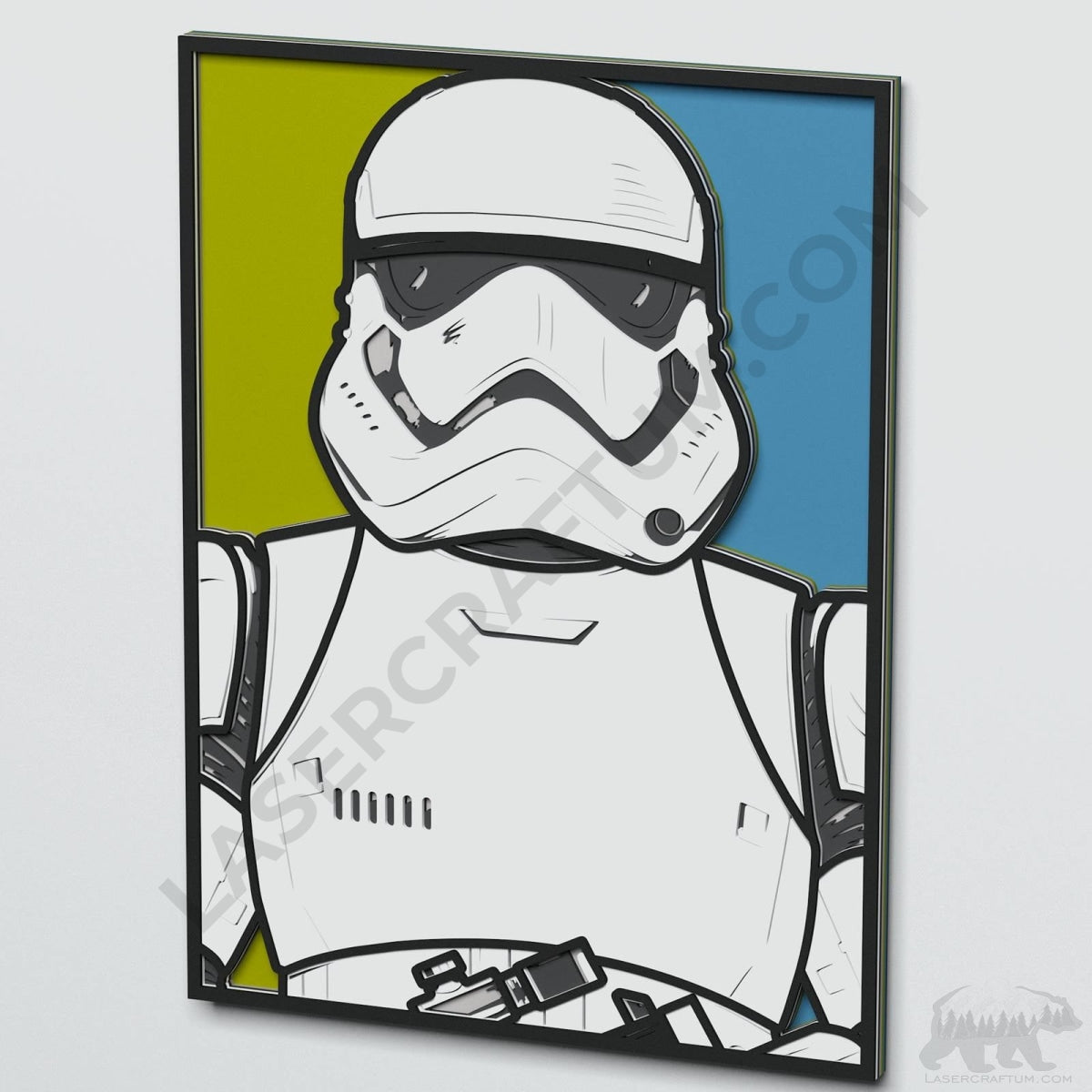 Stormtrooper Layered Design for cutting - LaserCraftum