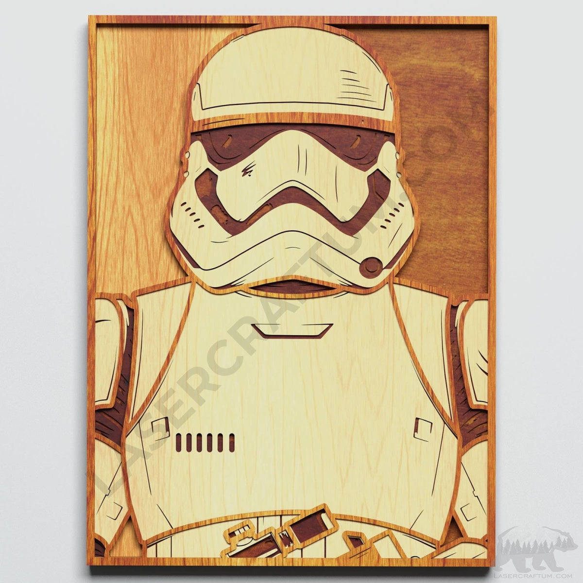 Stormtrooper Layered Design for cutting - LaserCraftum