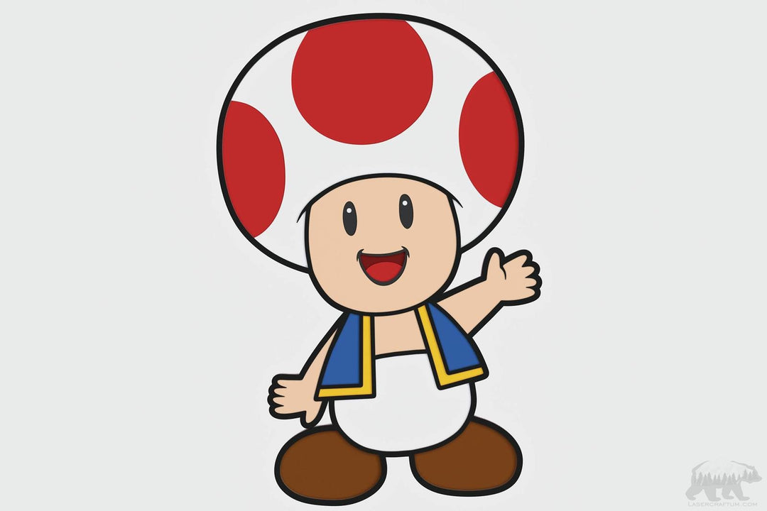 Toad Layered Design for cutting - LaserCraftum