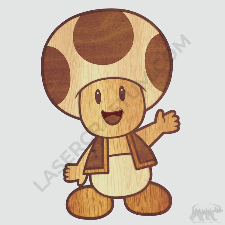 Toad Layered Design for cutting - LaserCraftum