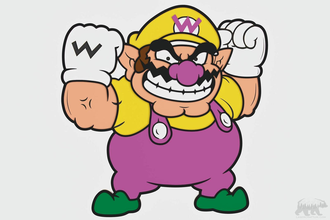Wario Layered Design for cutting - LaserCraftum
