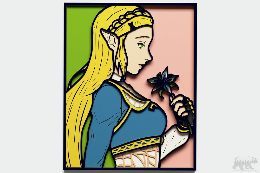 Zelda Layered Design for cutting - LaserCraftum