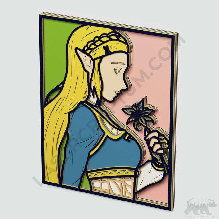 Zelda Layered Design for cutting - LaserCraftum